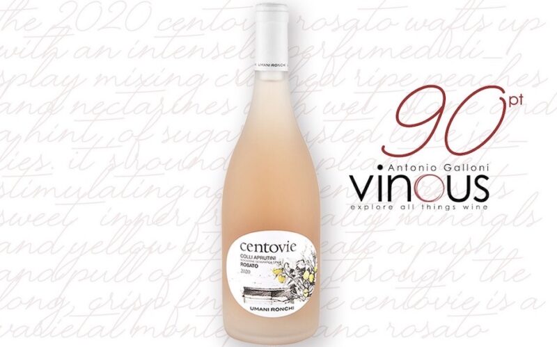 Centovie Rosato 2020, 90 points by Vinous - Umani Ronchi